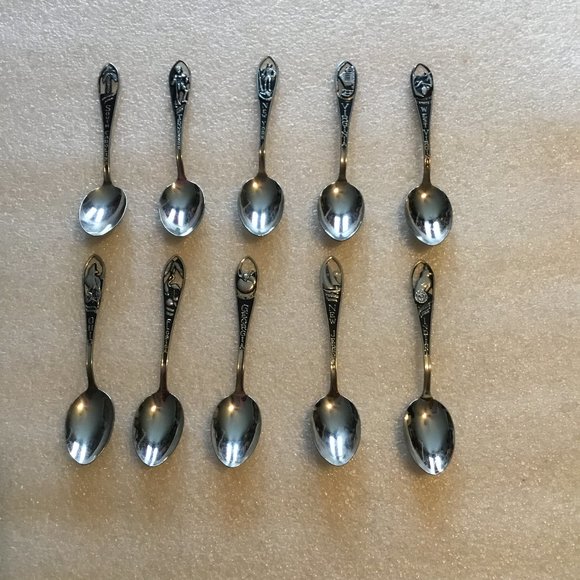 Accents | Lot Of 1 Shiny State Souvenir Spoons | Poshmark